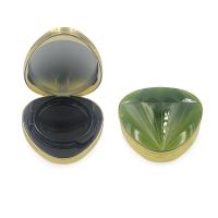 China Transparent Round Snap Closure Cushion Foundation Case With Dewy Finish for sale