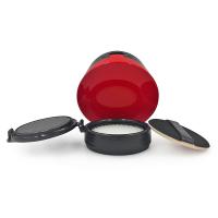 China Round Dewy Reusable Compact Powder Cushion Foundation Case Refillable Travel Friendly for sale