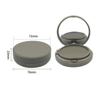 China Round Transparent Empty Cushion Foundation Case Refillable Snap Closure Travel Friendly for Cosmetics and Skin for sale