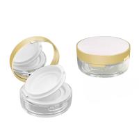 China 15g Round Shape Transparent Empty Loose Powder Case for Compact Powder for sale