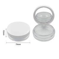 China Recyclable Transparent Loose Powder Case with Screw Cap Closure for sale