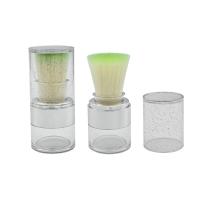 China 15g Twist Open Clear Loose Powder Case for Sustainable Custom Logo Powder Application for sale