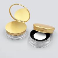 China Round Screw Cap 15g Recyclable Empty Loose Powder Case in Transparent Color for sale