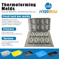 China Multi Cavity Thermoforming Mold CNC Machined Disposable Lock Fresh Mold for sale
