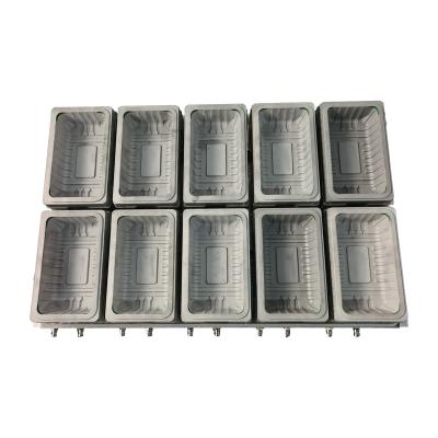 China 8 Cavity Plastic Container Mold Thermoforming Mold For PP MAP Food Trays for sale