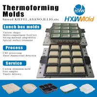 China CNC Machined Aluminum Thermoforming Mold For Disposable Meal Prep Takeaway Food Boxes for sale