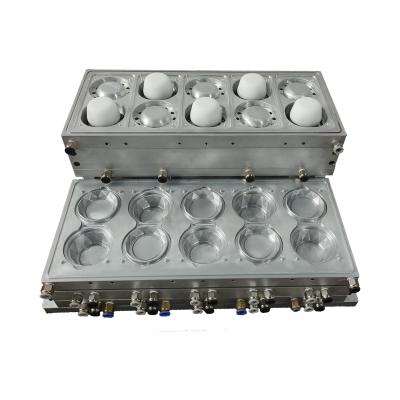 China CNC Aluminum Salad Mold with Polished Surface for Food Grade 12 Cavity Vacuum Forming Mold for sale