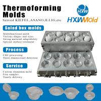 China CNC Aluminum Salad Mold with Polished Surface for Food Grade 12 Cavity Vacuum Forming Mold for sale