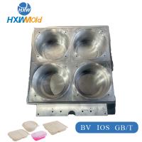 China Fully Automatic Four Stations Servo Motor Drive Plastic pp Cake Tray Egg Tray Vacuum Forming Thermoforming Mold for sale