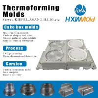China Automatic Plastic Cake Box Lid Food Container Clamshell Box Mould Thermoforming Forming Making Mould for PP for sale