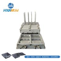China Automatic Three station Servo Motor Drives Plastic pp Pet Cake Box Egg Tray Vacuum Thermoforming Mold for sale