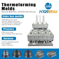 China High Speed Thermoforming Moulds Multi Cavity PP PET Plastic Cake Box Mold for sale