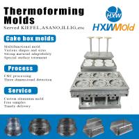 China High Speed Thermoforming Moulds Multi Cavity PP PET Plastic Cake Box Mold for sale