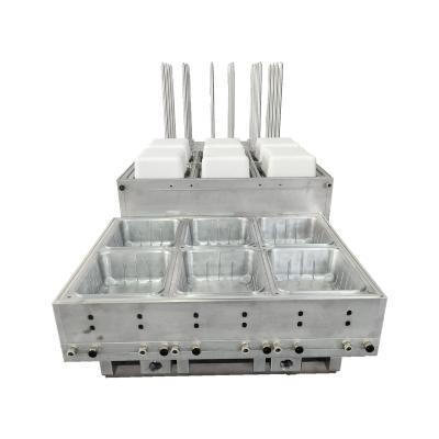 China Durable Disposable Dessert Clamshell Packaging Moulds Aluminum Thermoforming Die for sale