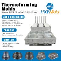 China Durable Disposable Dessert Clamshell Packaging Moulds Aluminum Thermoforming Die for sale