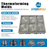 China Durable Disposable Dessert Clamshell Packaging Moulds Aluminum Thermoforming Die for sale