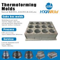 China 3 Station Automatic CNC Thermoforming Mold Aluminium Disposable Food Container Mould for sale