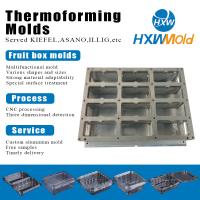 China CNC Machined Aluminum Thermoforming Mold Hot Cold Runner For Clear Plastic Fruit Boxes for sale