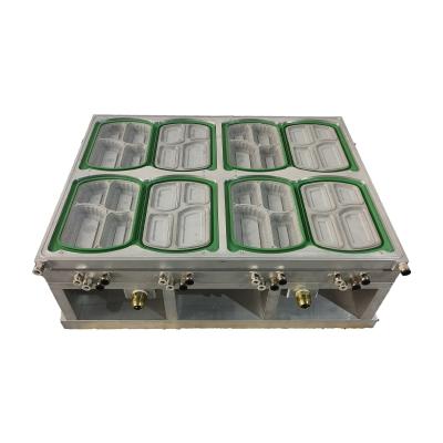 China Aluminium Lunch Box Mold Thermoforming Food Tray CNC Hot / Cold Runner for sale
