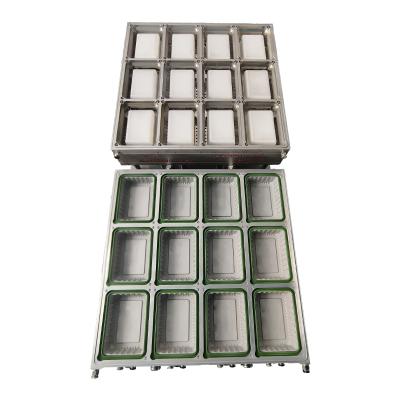 China Plastic Mold Multi station Muli cavity Thermoforming Fresh Food Lock Box Mold for sale