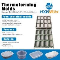 China Plastic Mold Multi station Muli cavity Thermoforming Fresh Food Lock Box Mold for sale