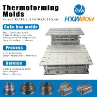 China OEM Custom Aluminum CNC Thermoforming Mold with Hot Cold Runner and 0.02-0.05mm Tolerance for Clear PET Plastic Cake Box Lid for sale