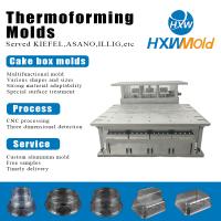 China Round Square Thin Wall Container Mould CNC Aluminum Cake Box Clamshell Molds for sale
