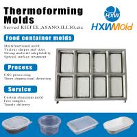 China Aluminum CNC Thermoforming Thin Wall Container Mould For Clear Wedding Cake Boxes for sale