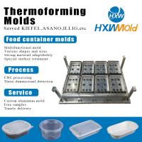 China Aluminium CNC Thin Wall Container Mould For Anti Fog PET Cake Lids Food Containers for sale