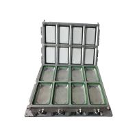 China Round Plastic Cake Box Lid Mould 8 Cavity Aluminum CNC Thermoforming Mold for sale