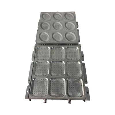 China CNC Polished Aluminum Vacuum Thermoforming Mold for Plastic Plate Food Packaging for sale
