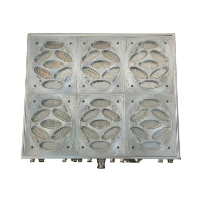 China Three Station Vacuum Forming Aluminium Tray Mold PP Dumpling Tray Mold for sale