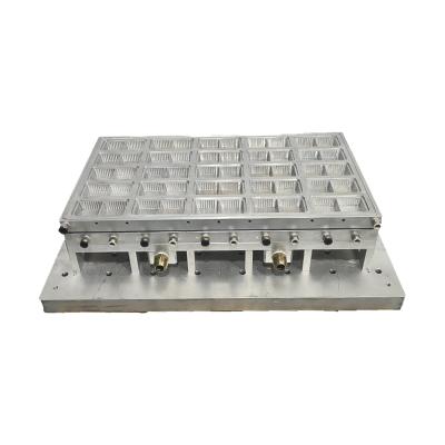 China Industrial PET Plastic Tray Mould Multi Cavity Two Compartments Thermoforming Mold for sale