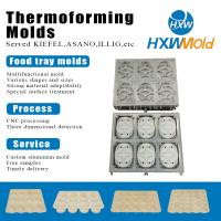 China Plastic Dumpling Tray Thermoforming Mold High Precision PET PP Food Packaging Mold for sale