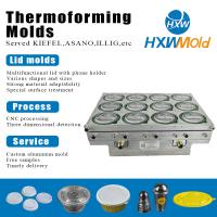 China CNC Aluminum Positive Negative Pressure Fruit Box Mold Food Grade Thermoforming Blister Mold for sale