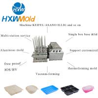China Thermoforming Fruit Box Mold Stainless Steel Three Station Fully Automatic Tray Injection Molding for sale