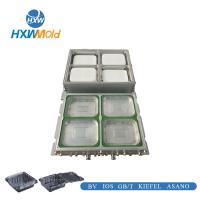 China PP Plastic Cake Box Container Fully Automatic Three Station Thermoforming Fruit Packaging Mold for sale
