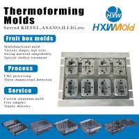 China High Speed 3 Cavity Strawberry Clamshell Mold for Bulk Production of Molds for sale
