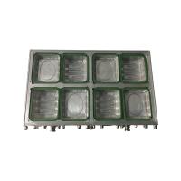 China Multi Cavity Aluminum Fruit Container Mold With 4 6 8 Holes for sale