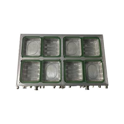 China Multi Cavity Aluminum Fruit Container Mold With 4 6 8 Holes for sale