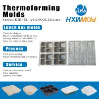 China Four Compartments Plastic Lunch Box Mold Vacuum Thermoforming Mould for sale