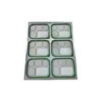 China Five Compartments PET Lunch Box Mold Automatic Vacuum Thermoforming Mould for sale