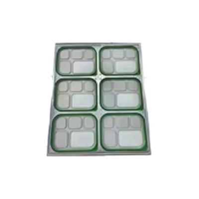 China Five Compartments PET Lunch Box Mold Automatic Vacuum Thermoforming Mould for sale