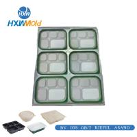 China Five Compartments PET Lunch Box Mold Automatic Vacuum Thermoforming Mould for sale