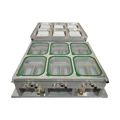 China Fully Automatic Three Station Thermoforming Mold For Plastic Bowls Food Boxes Trays for sale