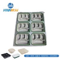 China 5 Cavity Aluminium Cold Runner Thermoforming Mould Corn Starch Food Tray Mold for sale