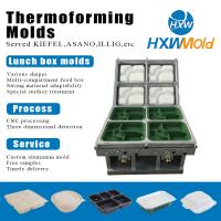 China Fully Automatic Vacuum Lunch Box Mold Thermoforming Disposable Plastic Tray Mould for sale