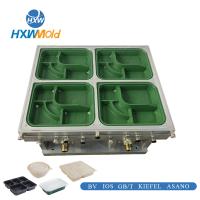 China Fully Automatic Vacuum Lunch Box Mold Thermoforming Disposable Plastic Tray Mould for sale