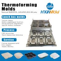 China PP PET Plastic Lunch Box Mold Thermoforming Food Container Mould Vacuum Forming for sale