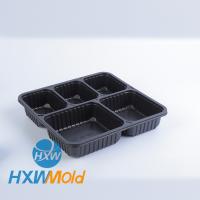 China Automatic Four station Disposable Fast Food Box Vacuum Forming Mold PS Thermoforming Molds PET PP PVC EPS for sale